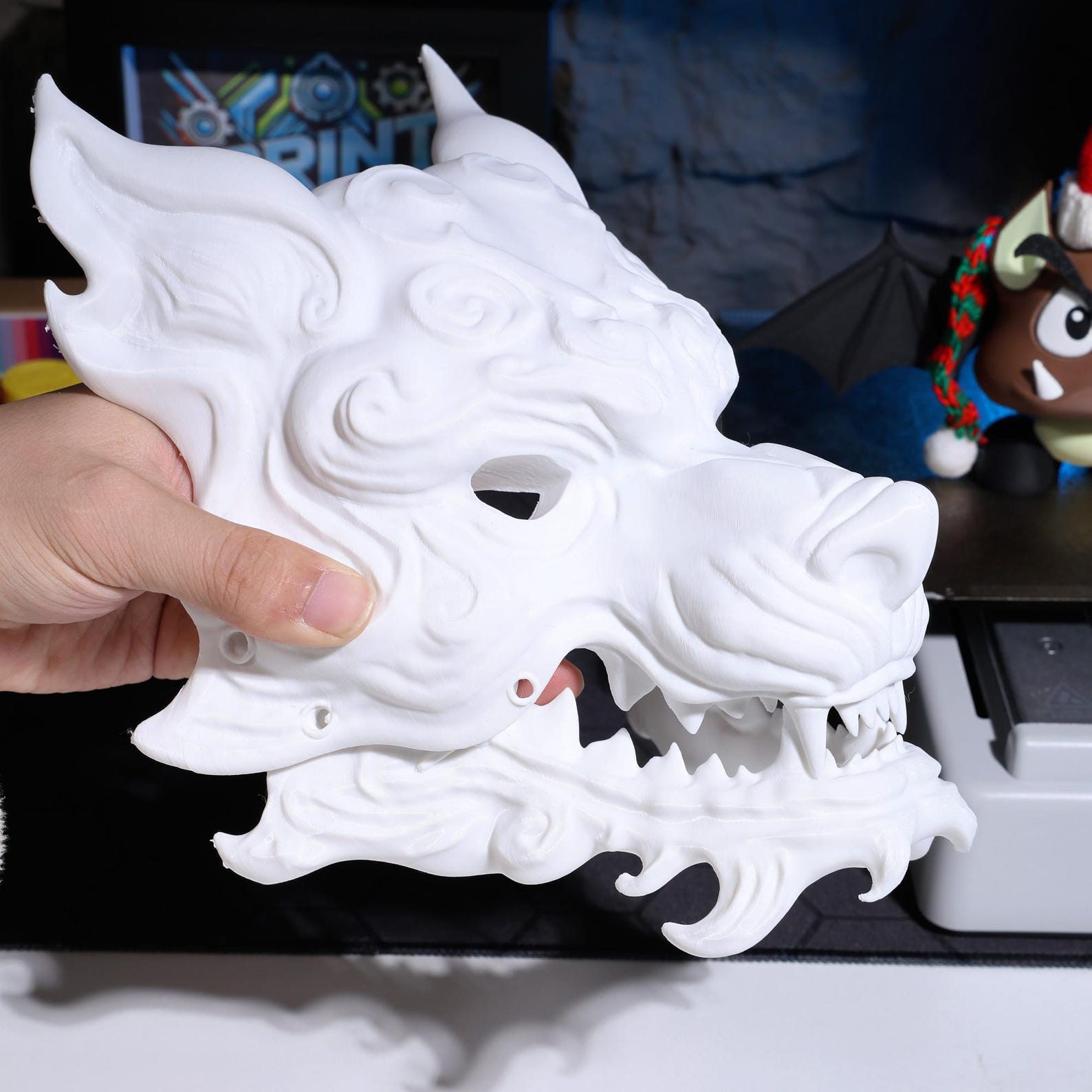 Black Myth Wukong 3D Printed Mask, Monkey King Cosplay Prop, Unique ...