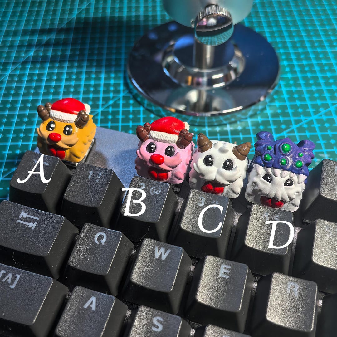 League of Legends Poro Keycaps Hand Painted LOL Artisan Handmade ...