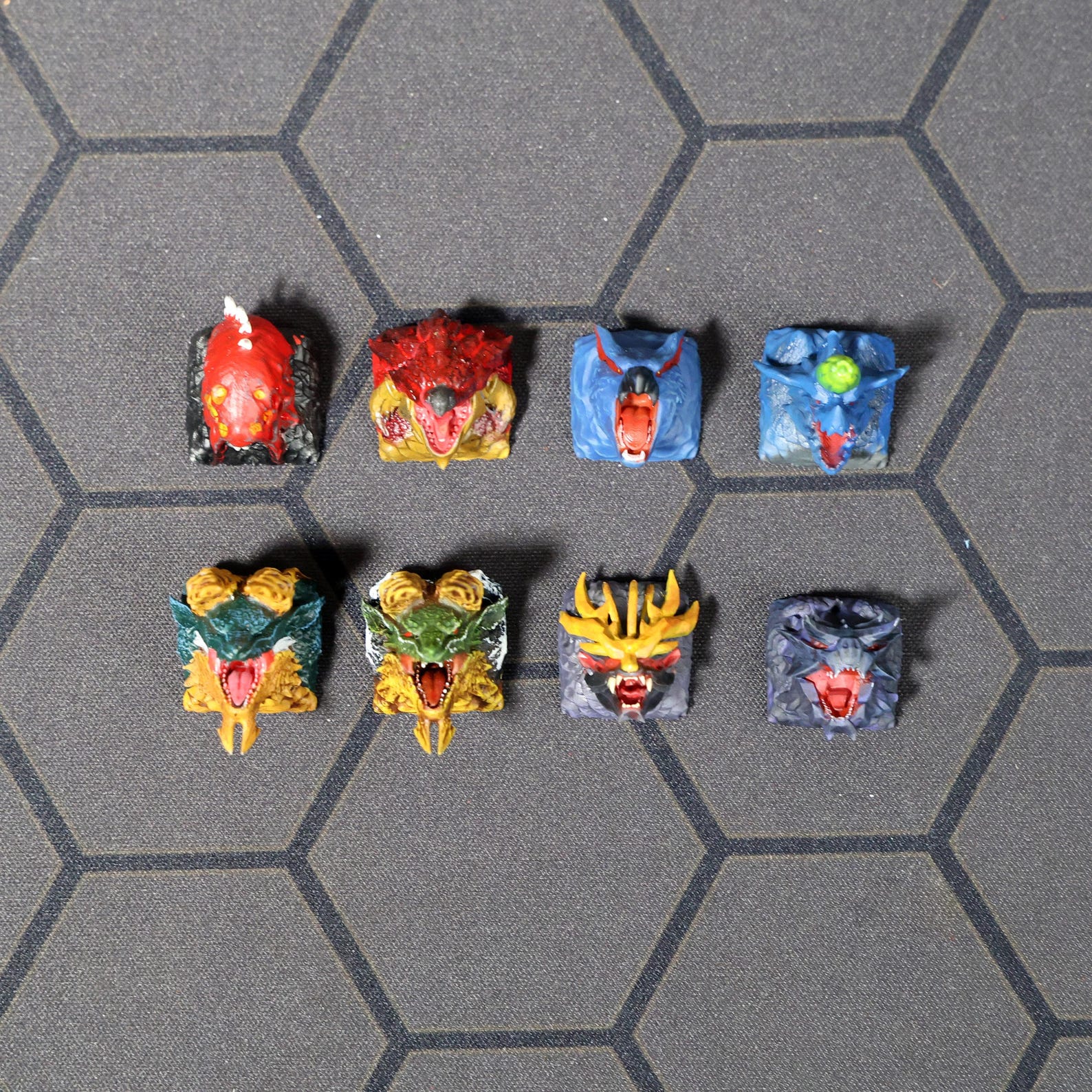 Monster Hunter Rise Dragon Keycap Series Artisan Keycaps for Gamers MHR ...