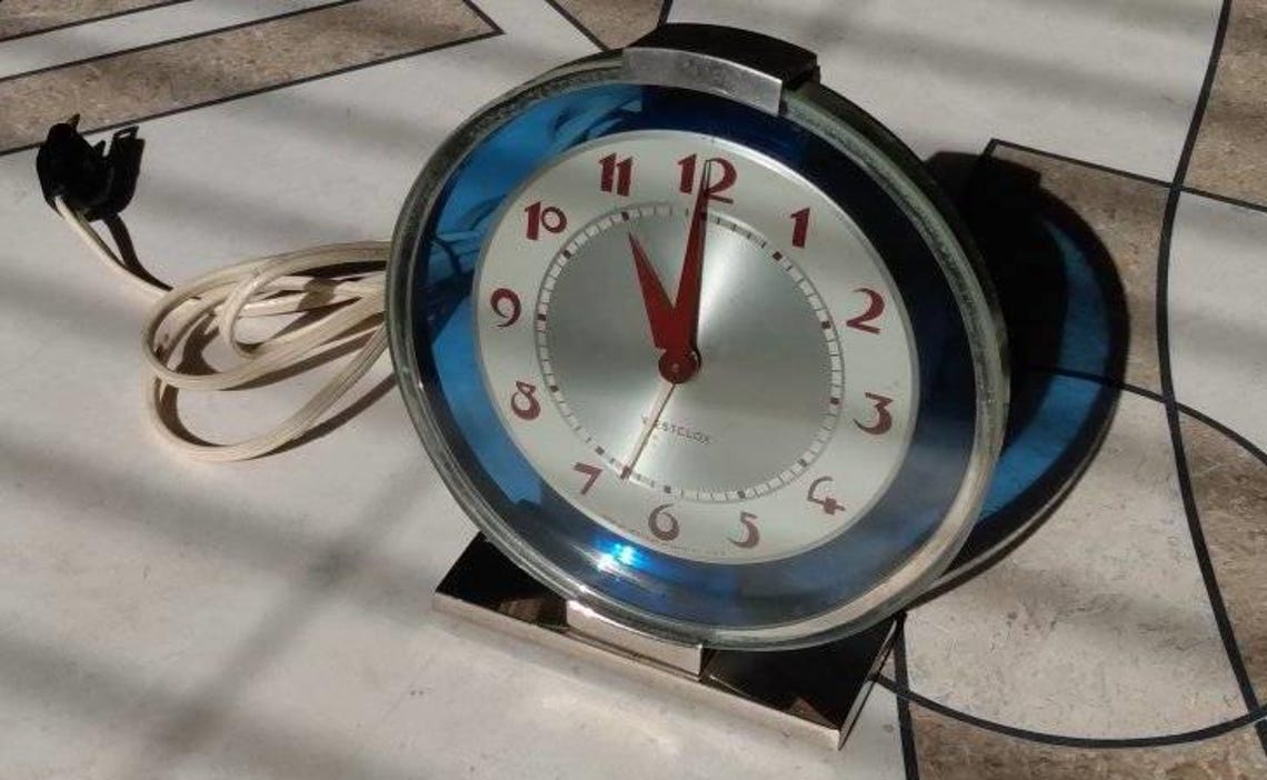 Art Deco Westclox 'andover' S2-L Shelf Clock by Andrew H. Neureuther ...