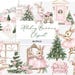 Christmas Bunny Clipart Cute Watercolor Winter Rabbits Digital ...
