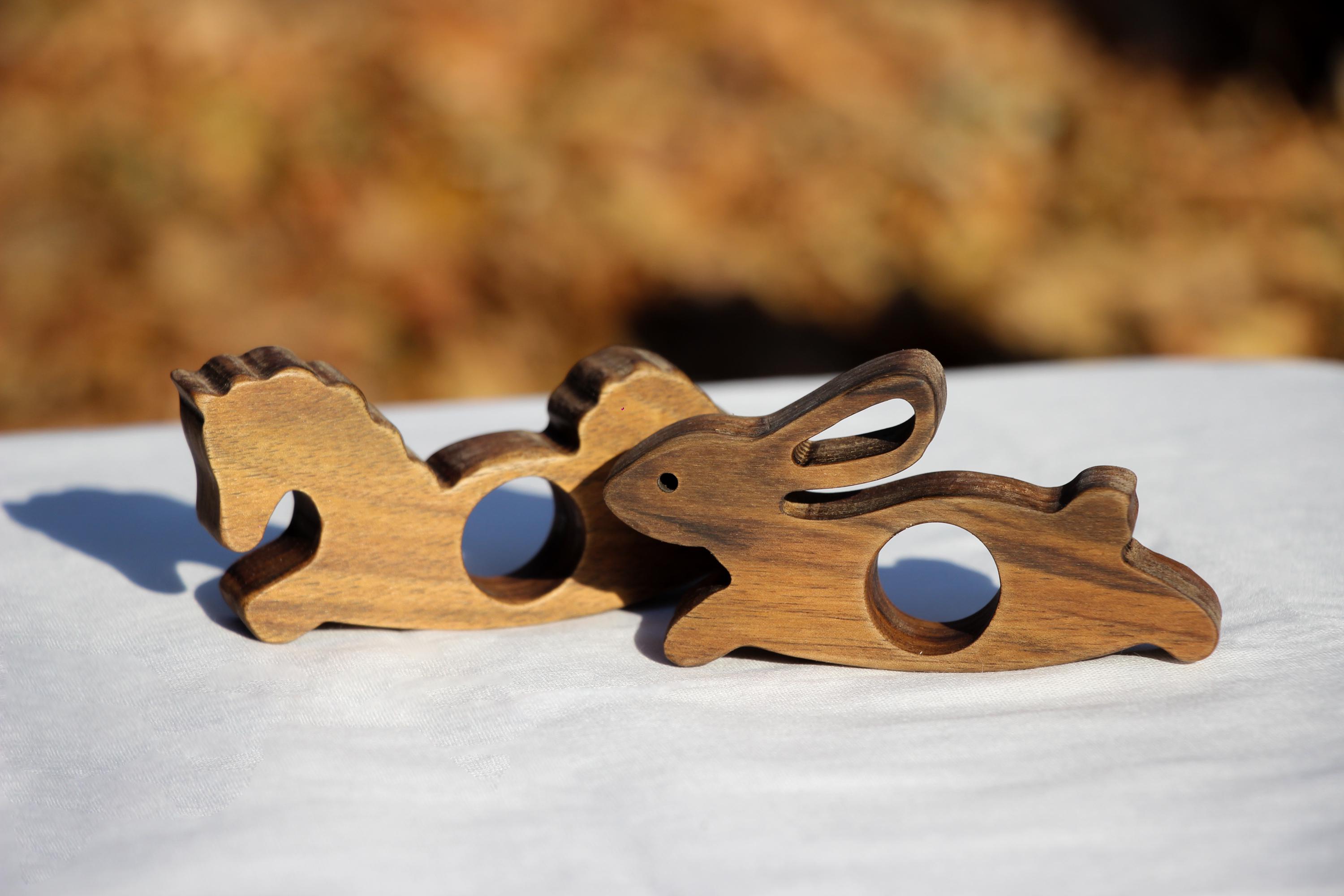 Rabbit-shaped Book Thumb Page Holder Made From Natural Walnut, Handmade ...