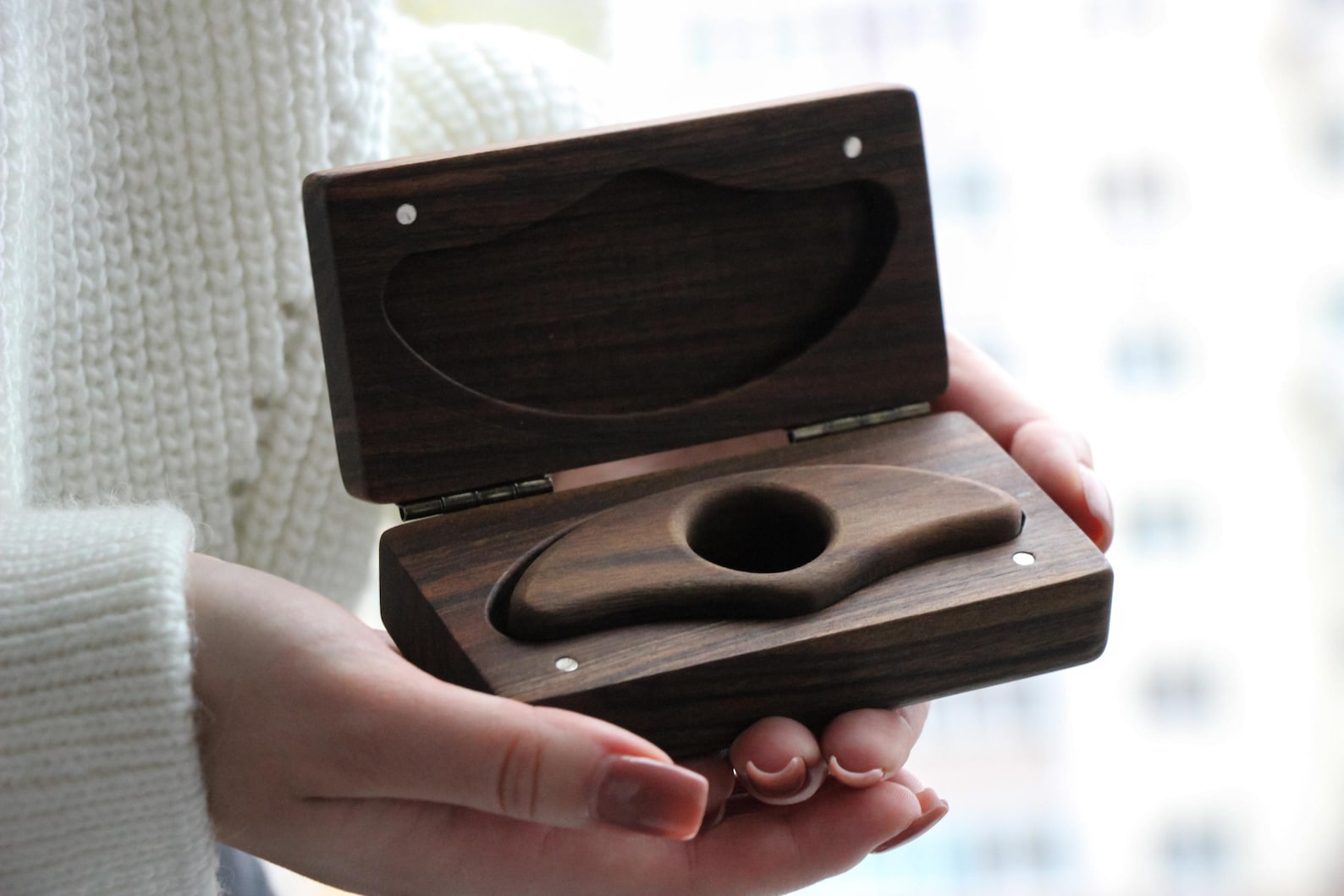 Custom Book Page Holder With Wooden Box Gift – Made From Natural Walnut ...