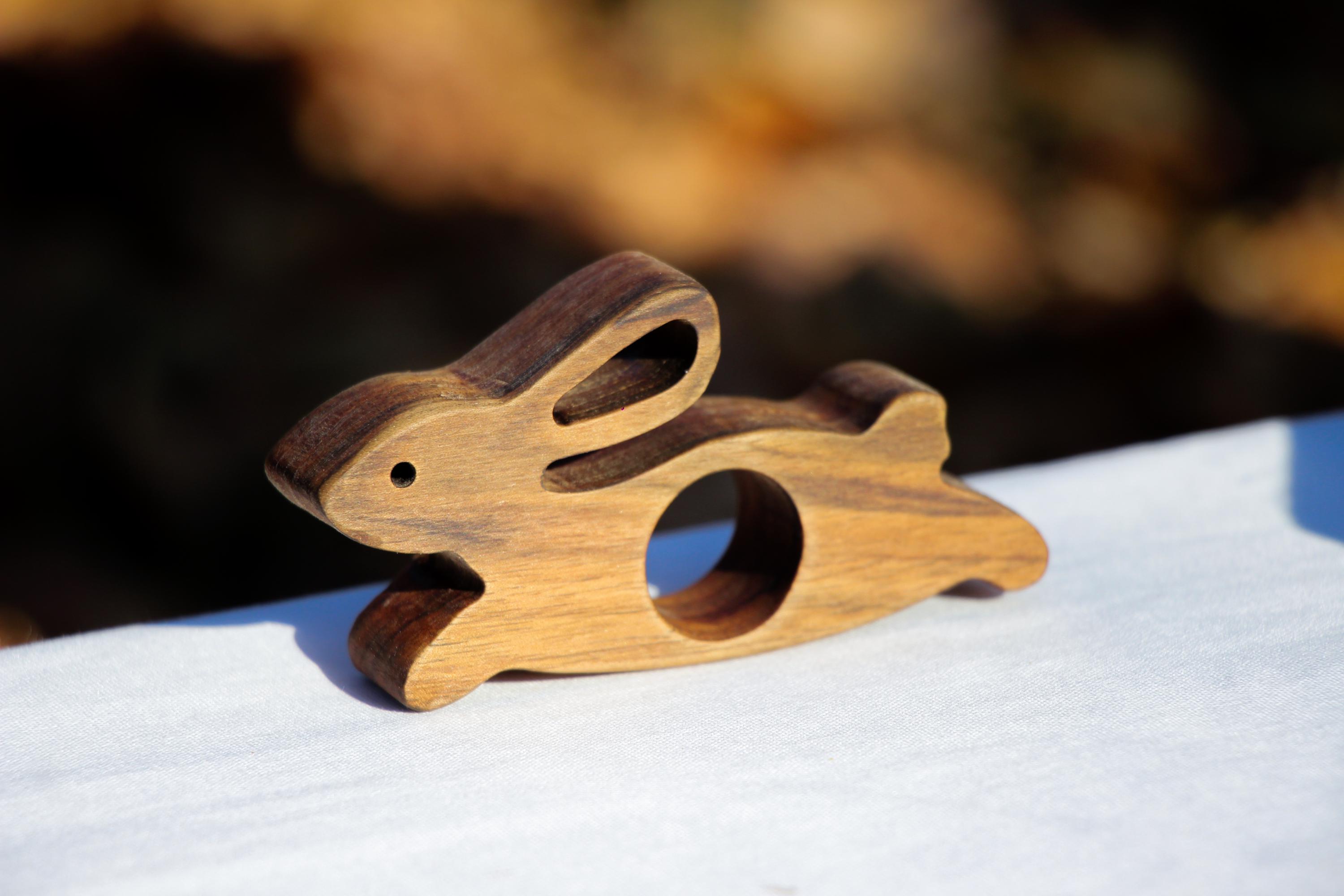 Charming Rabbit Book Page Holder Handcrafted From Natural Walnut ...