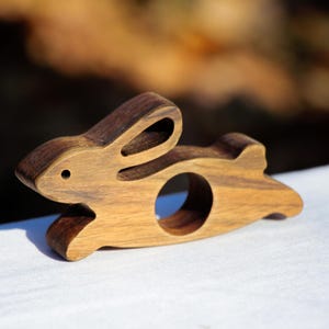 Rabbit-shaped Book Thumb Page Holder Made From Natural Walnut, Handmade ...