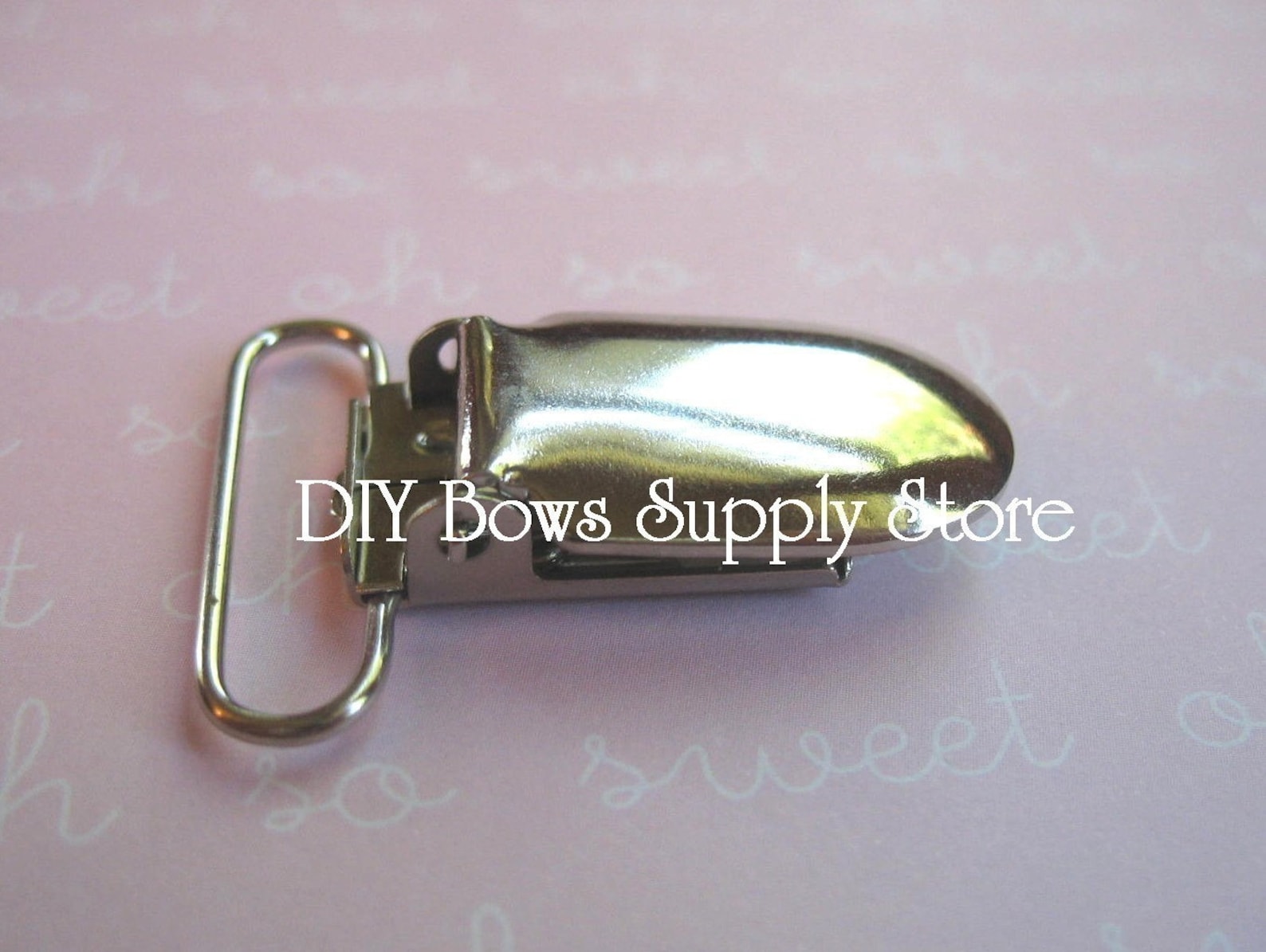 25 Metal Pacifier Clips - 1" or 2.5 Cm Suspender / Pacifier / Bib ...