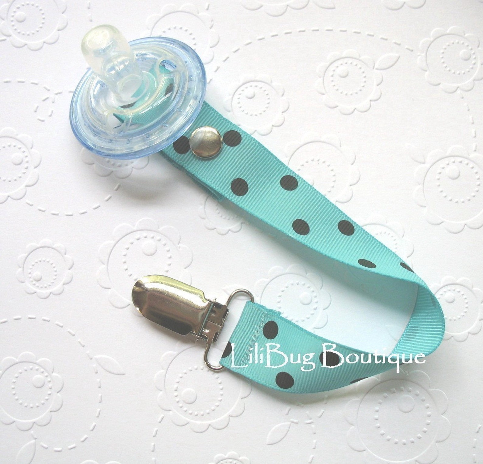 25 Metal Pacifier Clips - 1" or 2.5 Cm Suspender / Pacifier / Bib ...