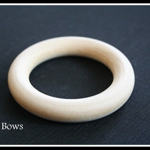 10 - Large Wooden Ring - 3 Inch Diameter (76mm) - Great for Jewelry ...