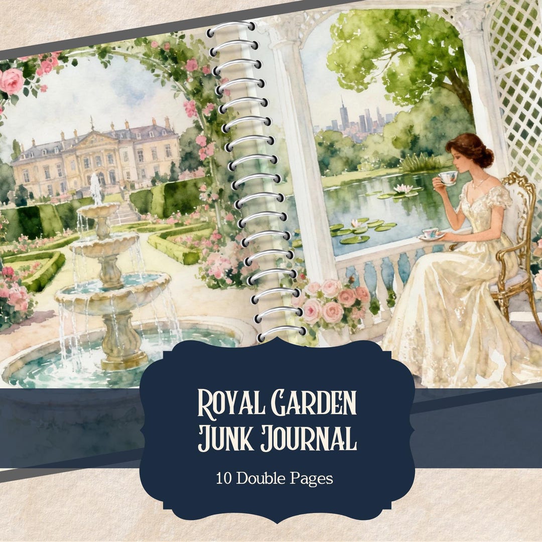 Victorian Royal Garden Junk Journal | Palace Ephemera (digital Download ...