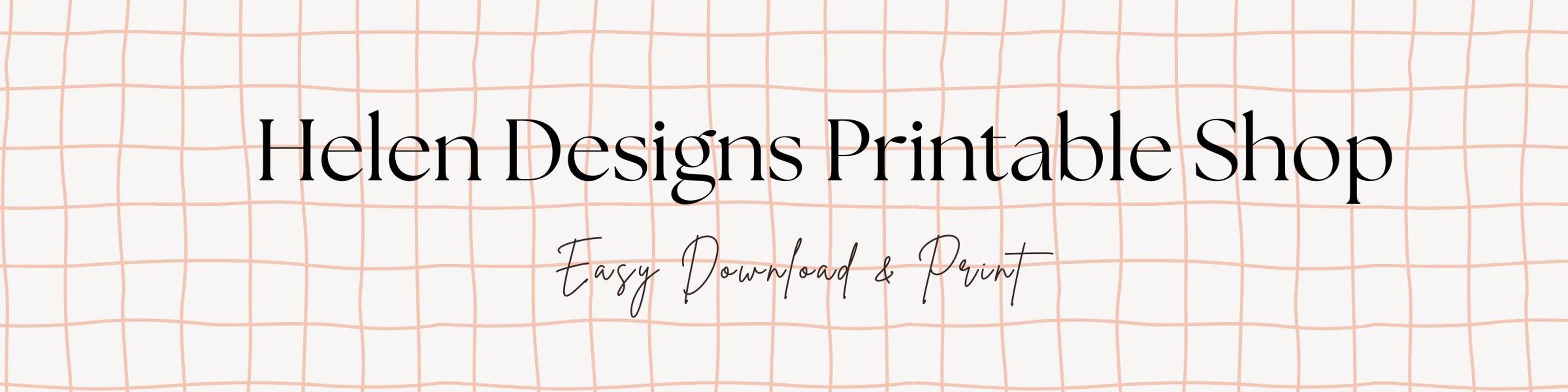 HelenPrintableShop - Etsy