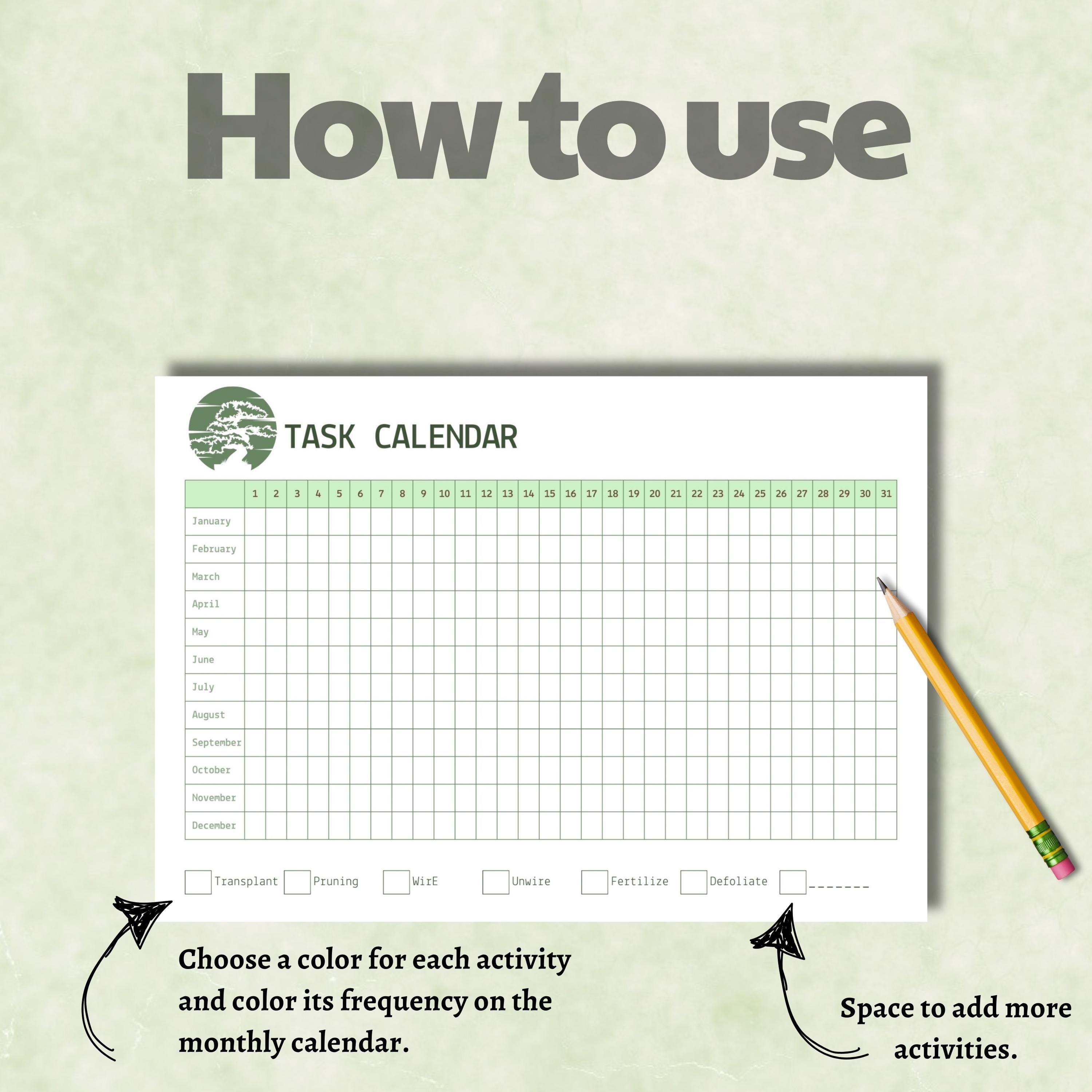 Bonsai Care Tracker, Bonsai Growing Planner, Bonsai Care Bundle, Bonsai ...