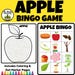Apple Bingo Game Plus Coloring and Dot Marker Page for Preschool and ...