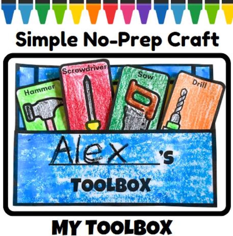 My Toolbox & Tools Pocket Craft Preschool Kindergarten Construction ...