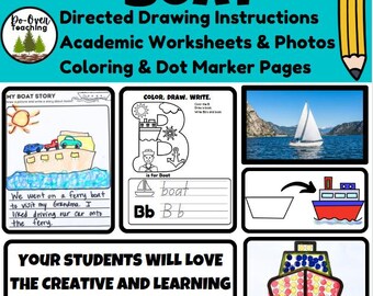 Dinosaur Activities Directed Drawing, Academic Worksheets, Coloring ...