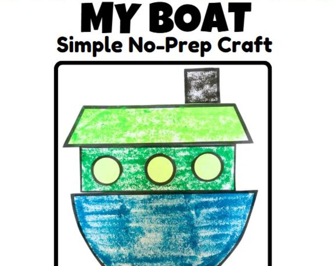 Printable Speedboat Craft Template | Transportation Craft | Color, Cut ...