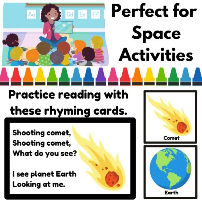 Astronaut, What Do You See? Circle Rhyme Poem Cards & Bonus Pages Space ...