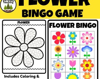 Gingerbread Christmas Winter Bingo Game Plus Coloring and Dot Marker ...