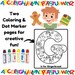 Gingerbread Christmas Winter Bingo Game Plus Coloring and Dot Marker ...