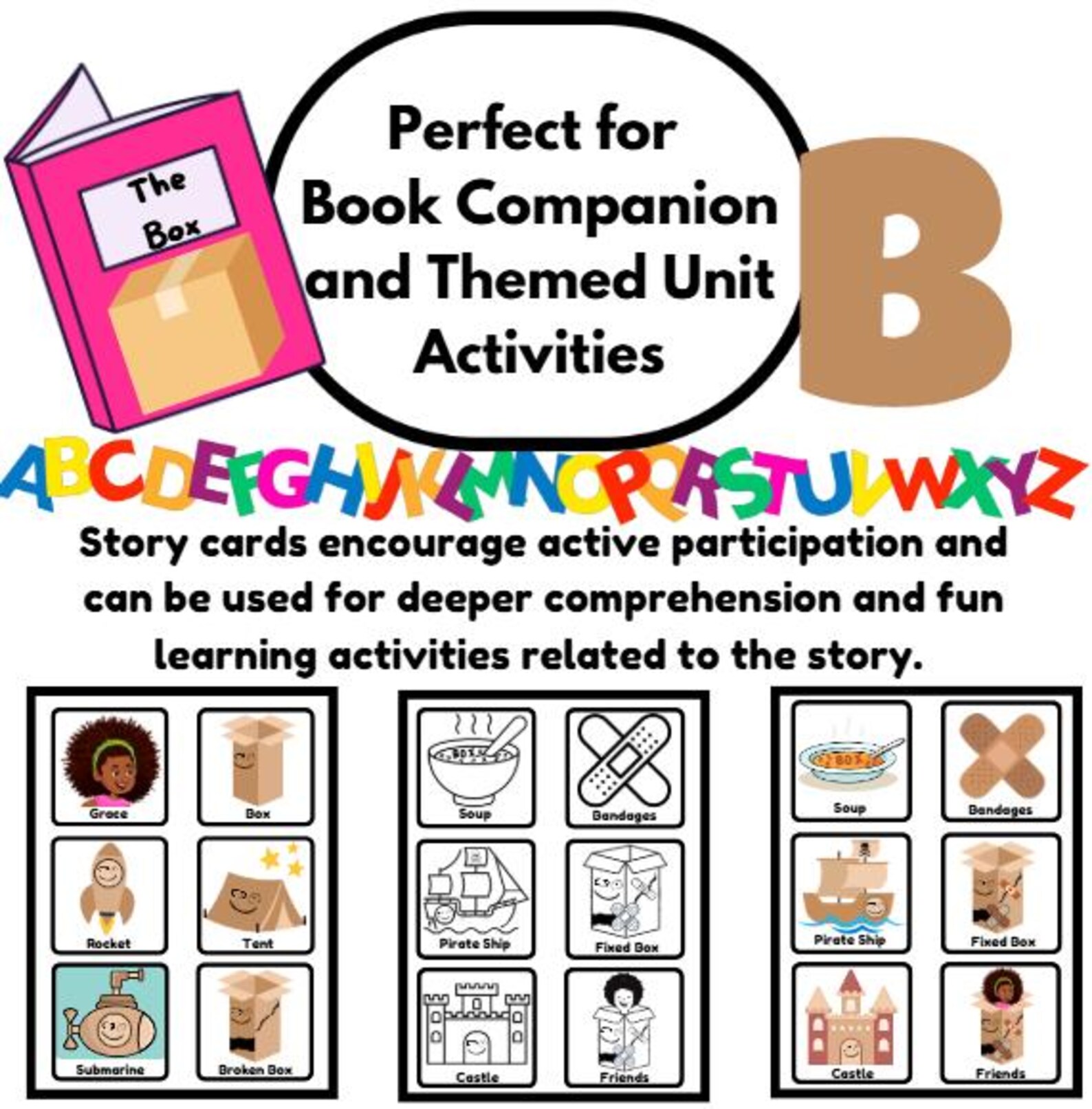 Grace and Box Story Cards & No-prep Craft Book Companion Activity - Etsy