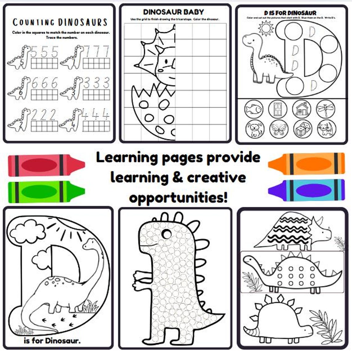 Dinosaur Activities Directed Drawing, Academic Worksheets, Coloring ...