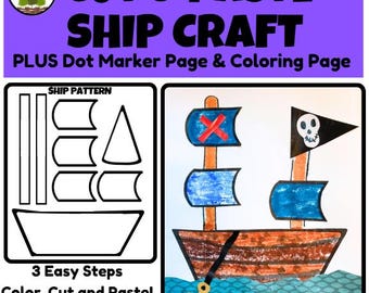 Cut and Paste Construction Worker Simple Craft Plus Dot Marker ...