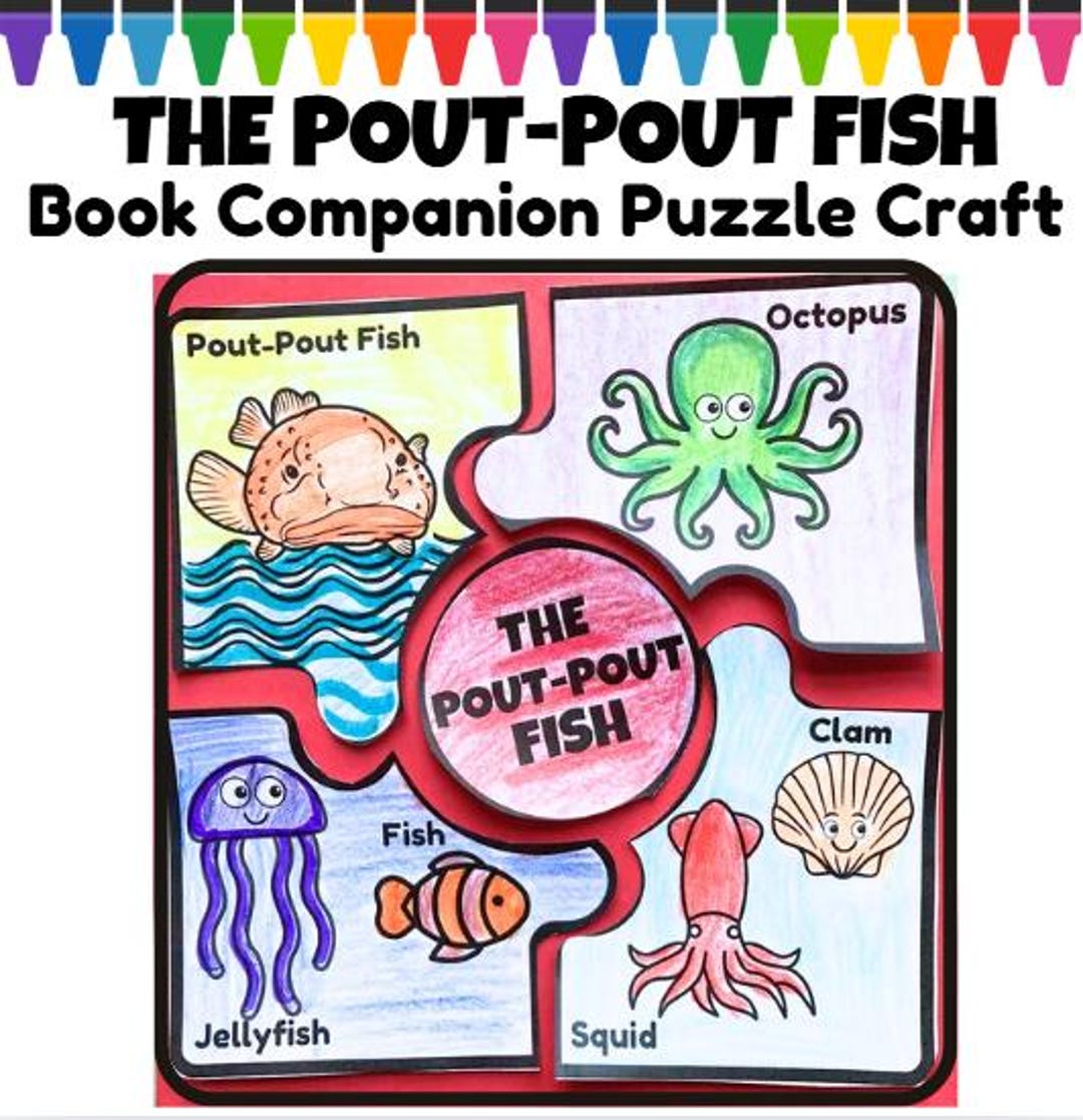 The Pout-pout Fish Ocean Puzzle Craft Book Companion and Bonus Learning ...