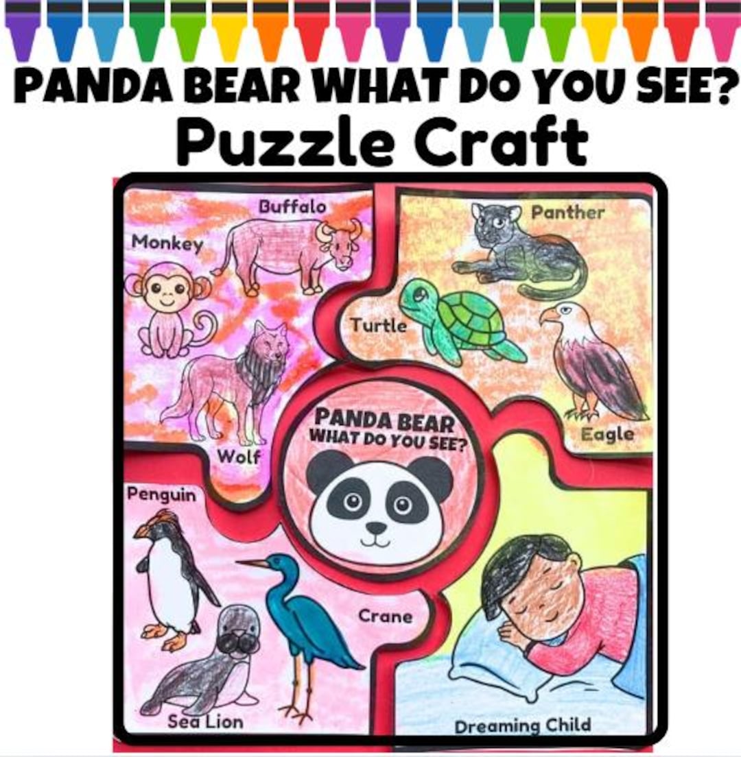 Panda Bear, Panda Bear, What Do You See? Puzzle Craft Book Companion ...