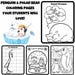Penguin and Polar Bear Coloring and Dot Marker Pages Preschool ...