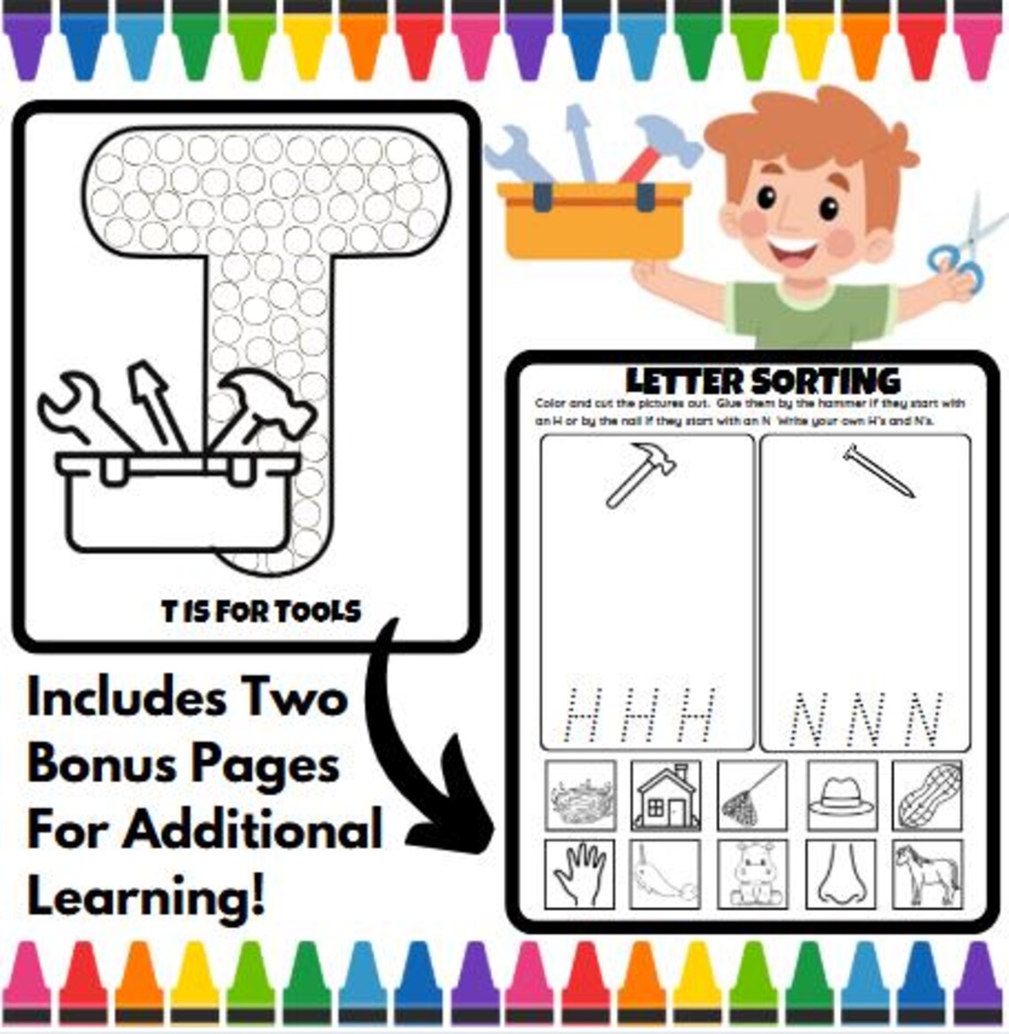 My Toolbox & Tools Pocket Craft Preschool Kindergarten Construction ...