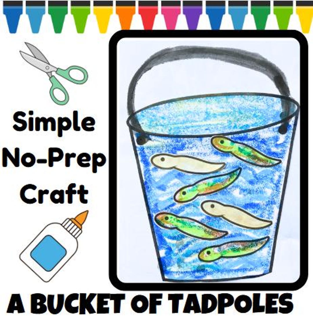 A Bucket of Tadpoles Cut and Paste Craft Plus Dot Marker and Coloring ...