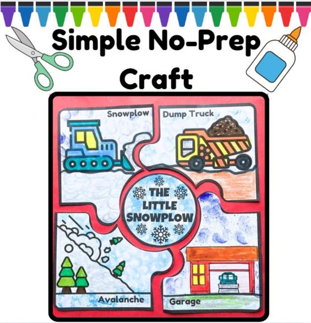 The Little Snowplow Winter Puzzle Craft Book Companion and Bonus ...