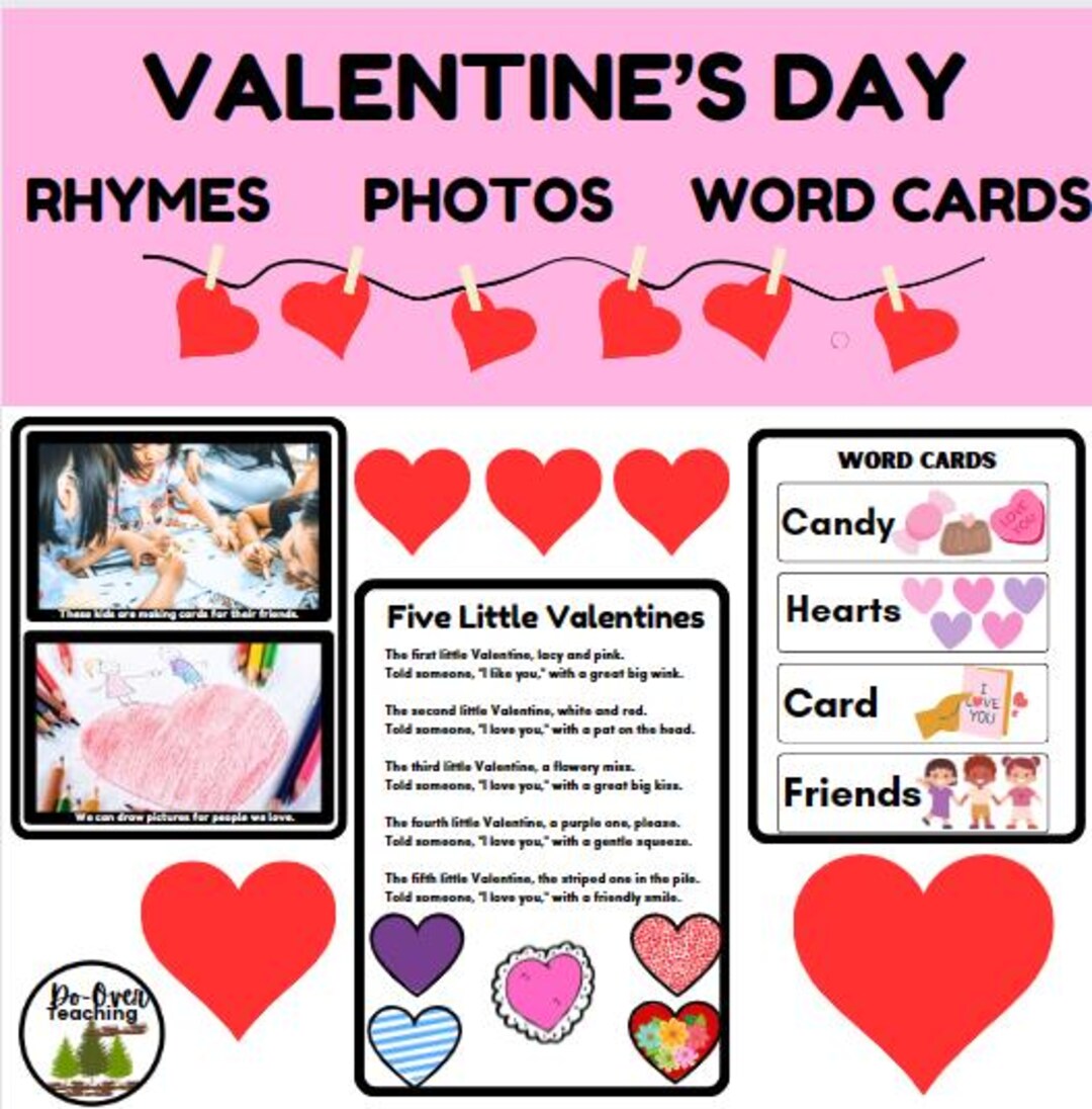 Valentine's Day Circle Rhymes Preschool & Kindergarten Curriculum Photo ...