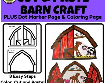 Cut and Paste Construction Worker Simple Craft Plus Dot Marker ...