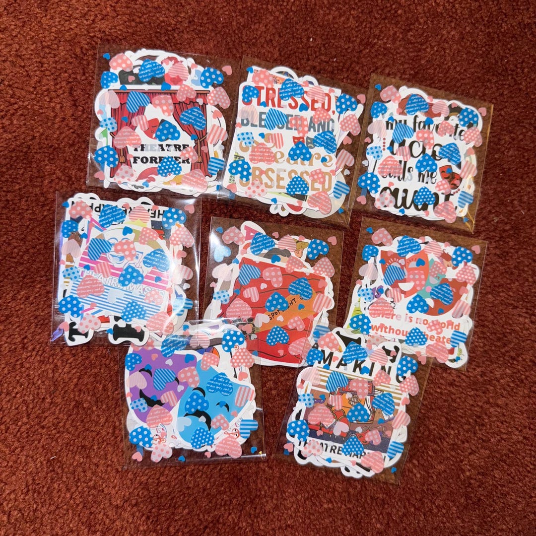 Musical Theatre Stickers Pack of 12 - Etsy