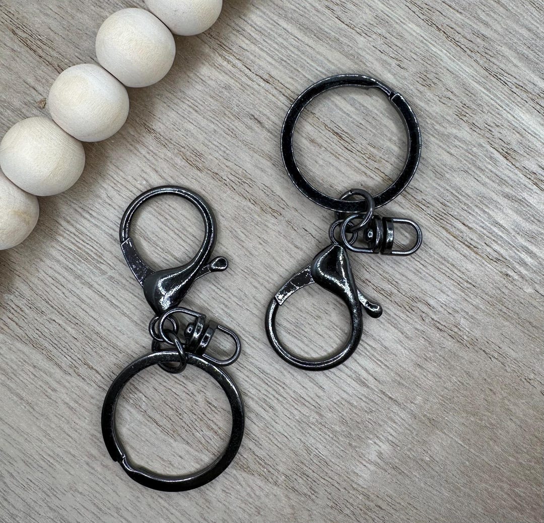 Black Metal Key Chain Claw Clasp for Wristlet Making - Etsy