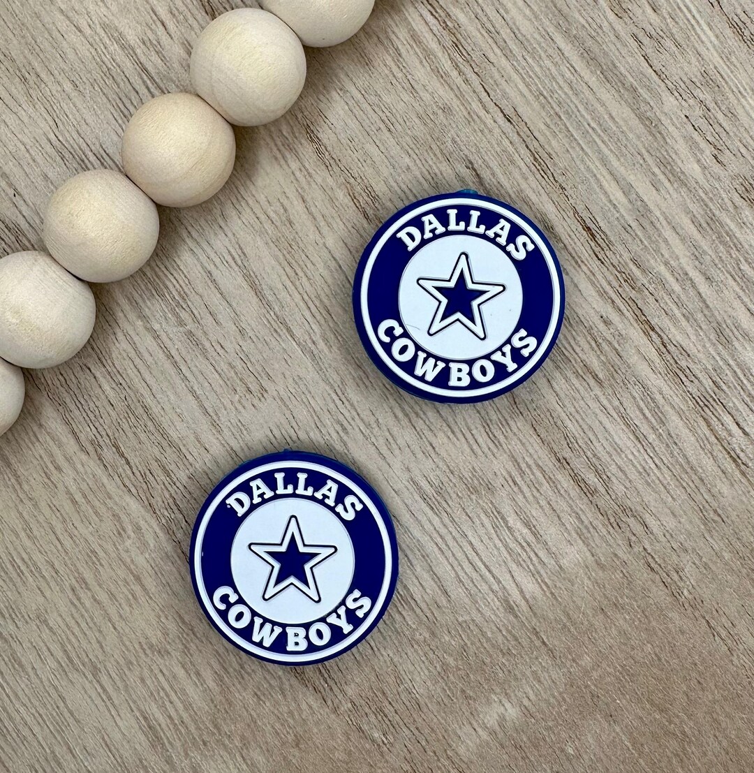 Dallas Football Sport Silicone Focal Beads - Etsy