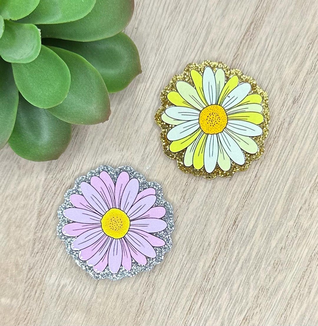 Daisy Flowers | Acrylic Flat Back Planar - Etsy
