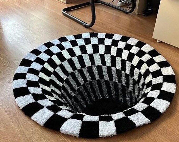 3D Optical Illusion Rug – Stunning Visual Trick for Modern Home Décor ...