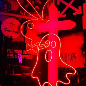 Handmade Cross Sign Light Weeknd Gifts Hollywood Gifts Weekend Vibes ...