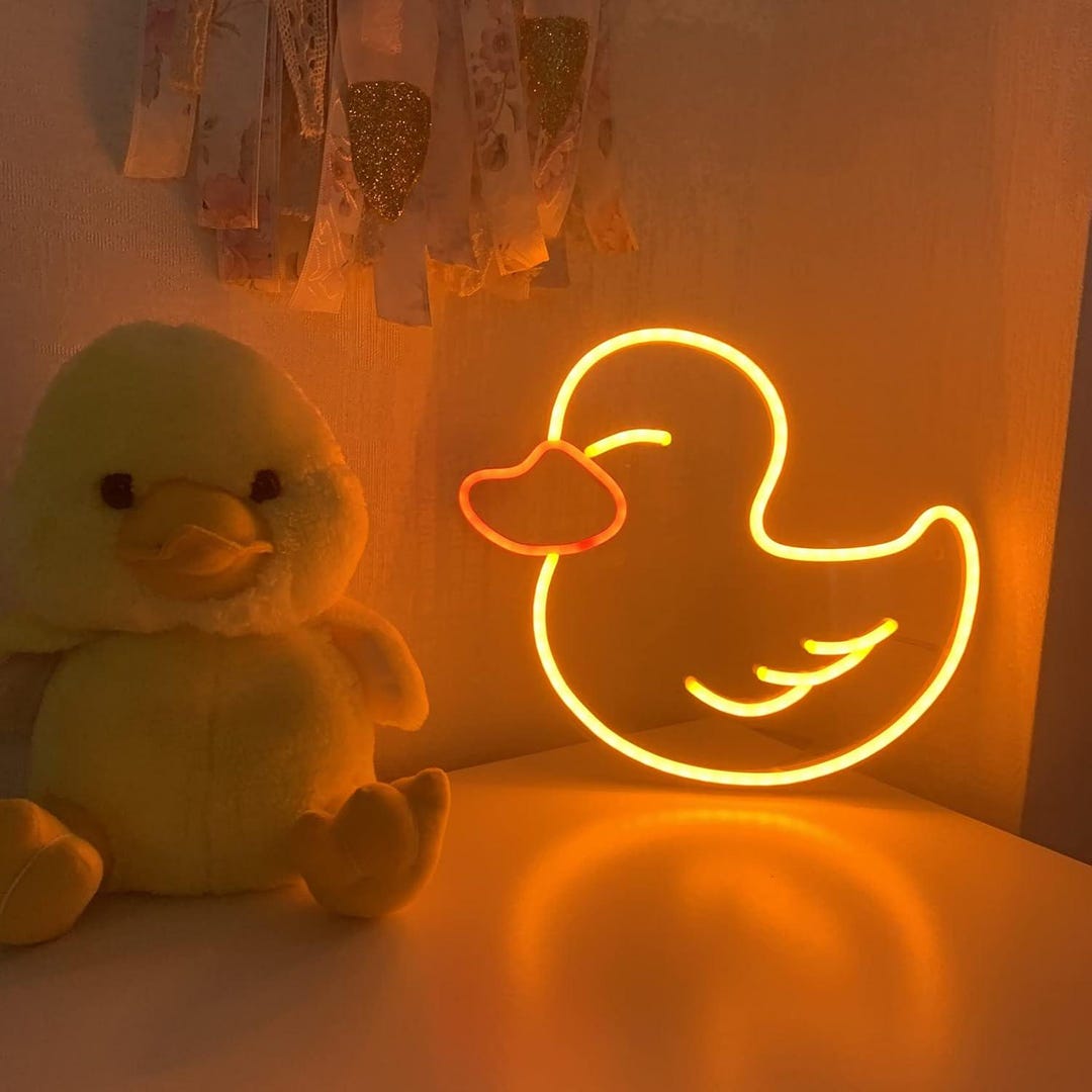 Duck Neon Sign | Cute Duck Led Neon Sign | Led Neon Sign | Custom Neon ...
