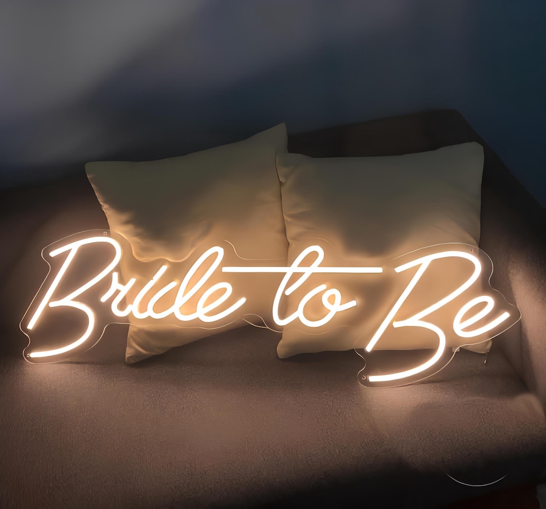 Bride to Be Neon Sign – LED Light Decor for Bridal Shower, Bachelorette ...