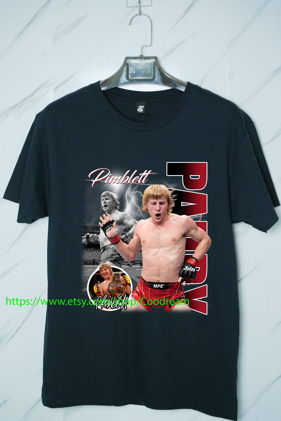 Paddy Pimblett Shirt Fighter Champions United Kingdom Boxing Jiu Jitsu Vintage 90s Retro T-shirt ...