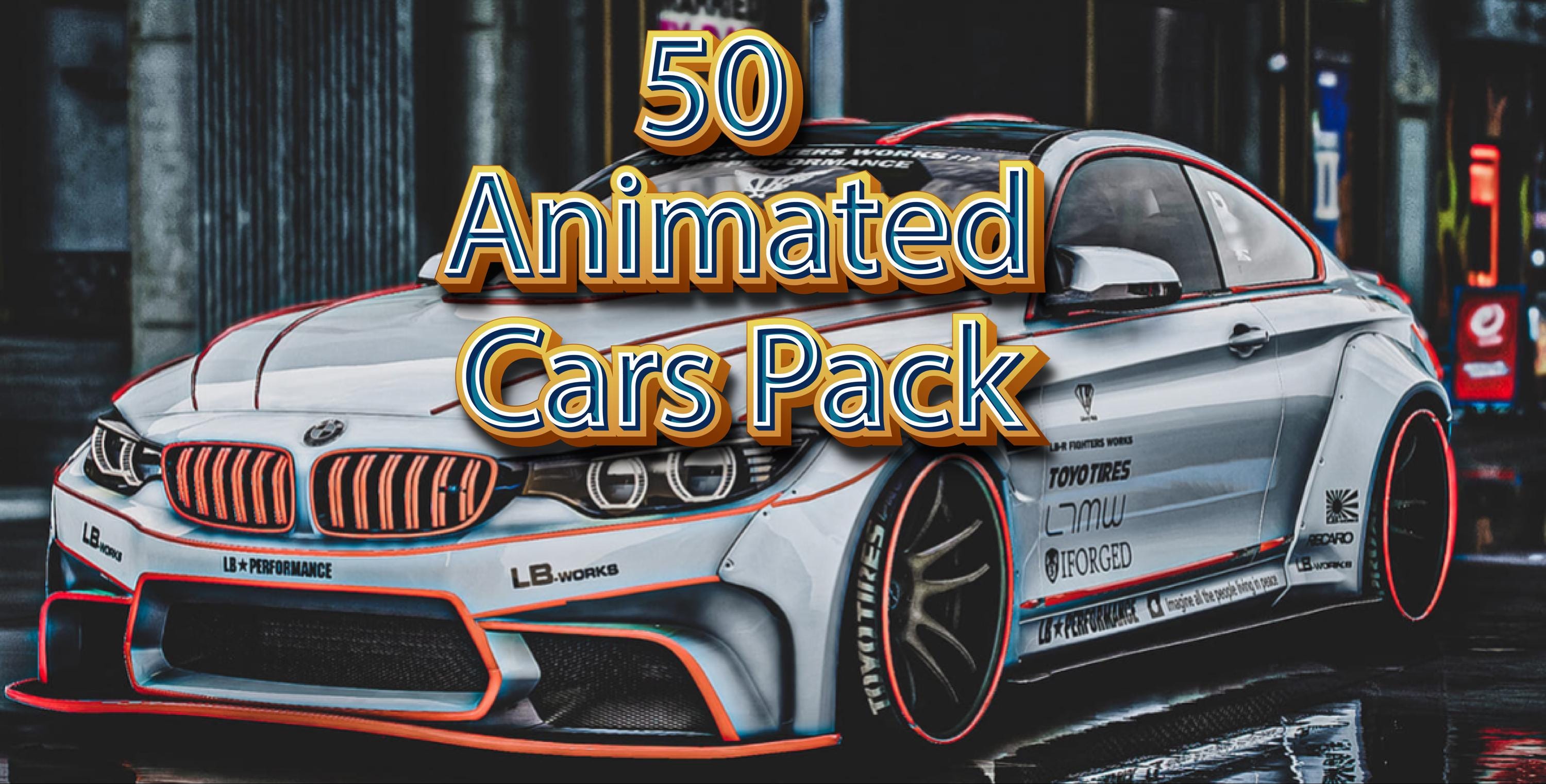 Fivem Animated Cars : 50 Vehicle Pack L Animated Car Pack L High ...