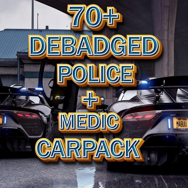 Five Police Cars Pack - Etsy UK