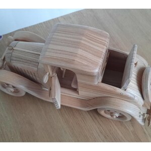 Handmade Retro Car Model, Wooden Car, Ford Coupe 1929, Collectible Car ...