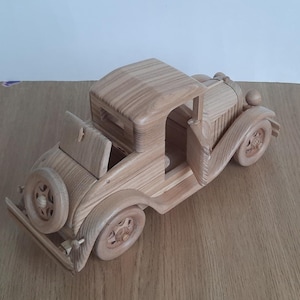 Handmade Retro Car Model, Wooden Car, Ford Coupe 1929, Collectible Car ...