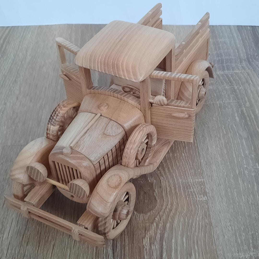 Handmade Retro Car Model, Wooden Car, Collectible Car Model, Souvenir ...