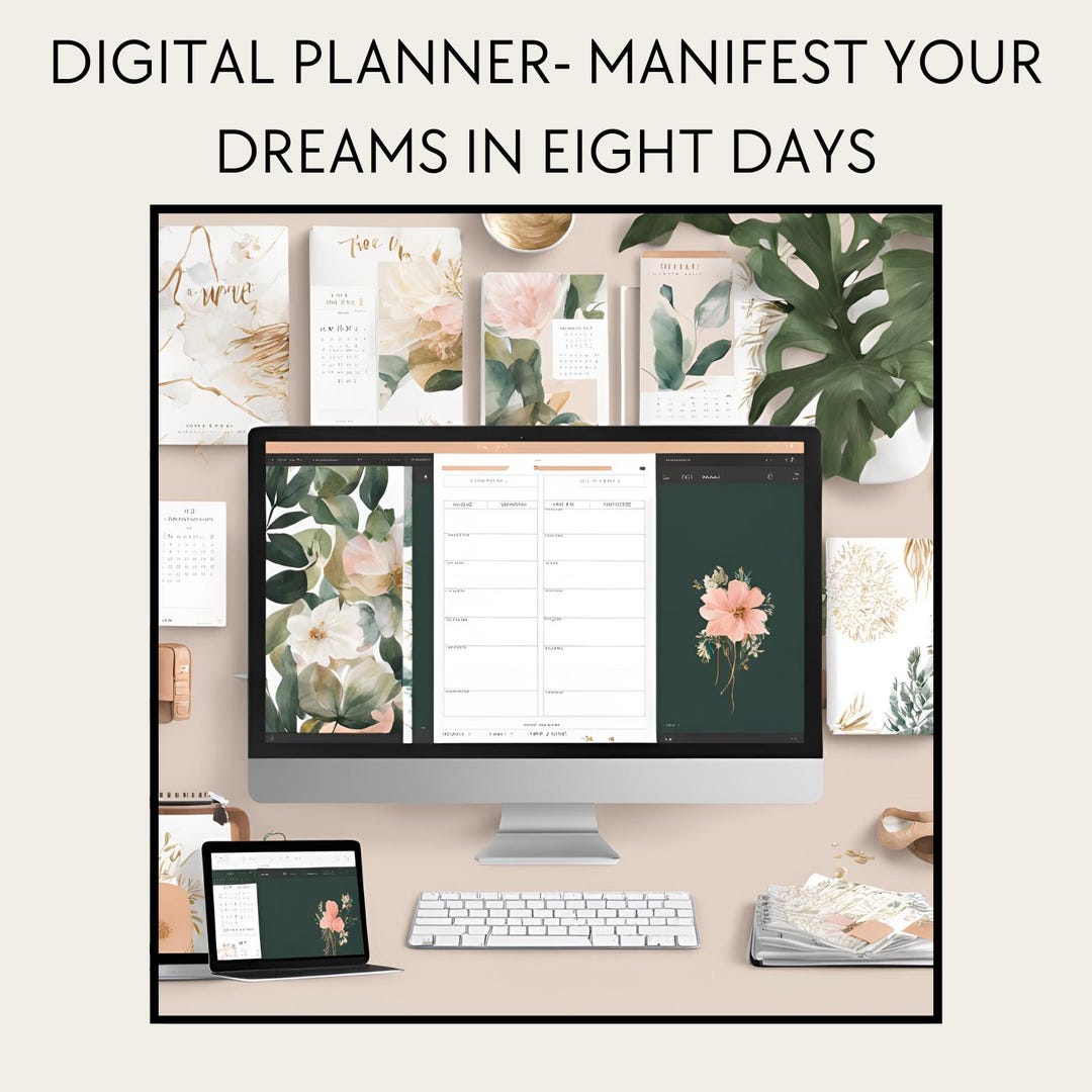 Digital Planner Digital Download Manifest Your Goals and Vision in 8 ...