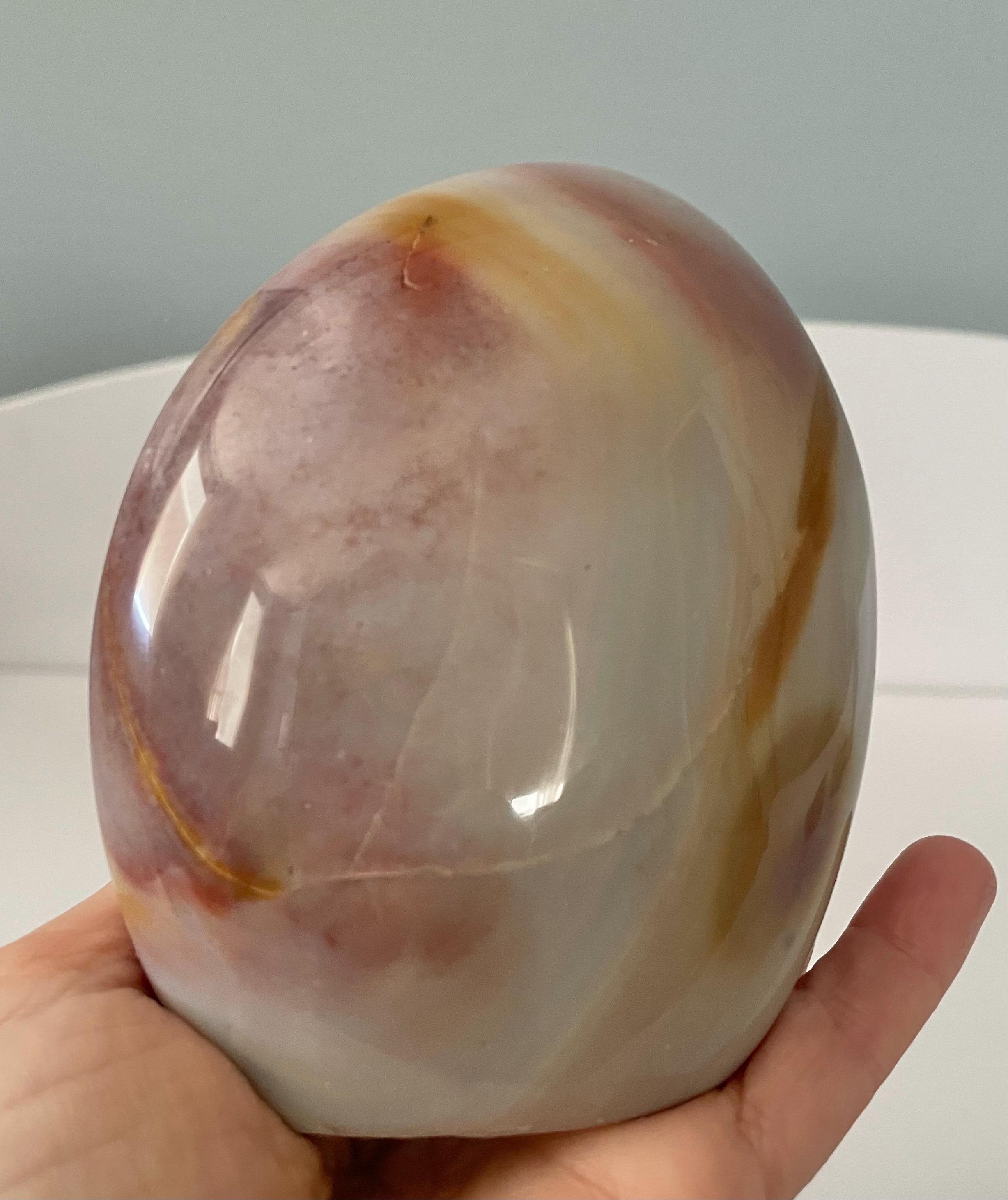 Candy-pink Crystal Polychrome Jasper Freeform | 4.2” | 461g | Display ...