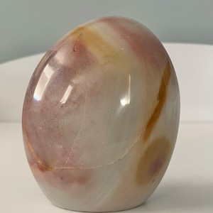 Candy-pink Crystal Polychrome Jasper Freeform | 4.2” | 461g | Display ...